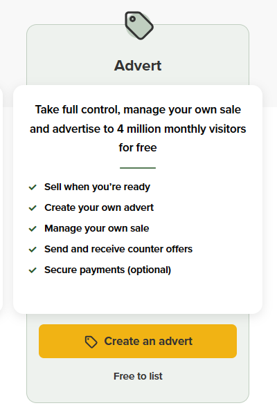 How do I create an advert?