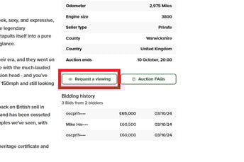 Can a buyer arrange a viewing?